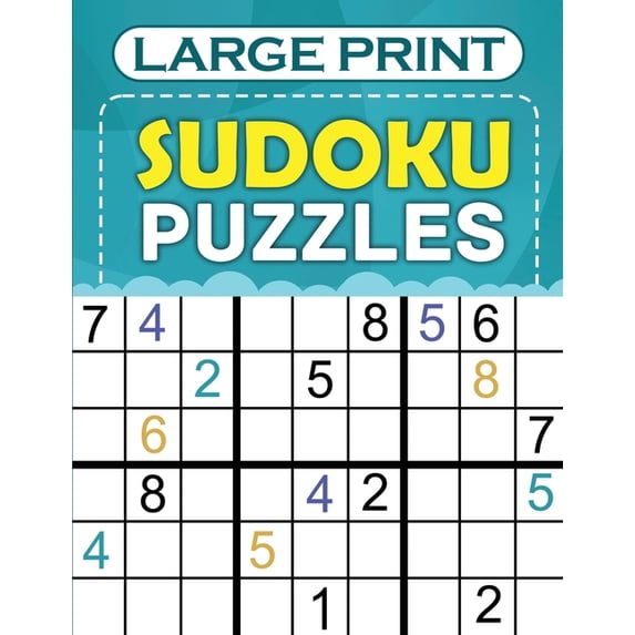 Large print sudoku puzzles: 160 Easy to Hard Sudoku Puzzles, (Paperback ...