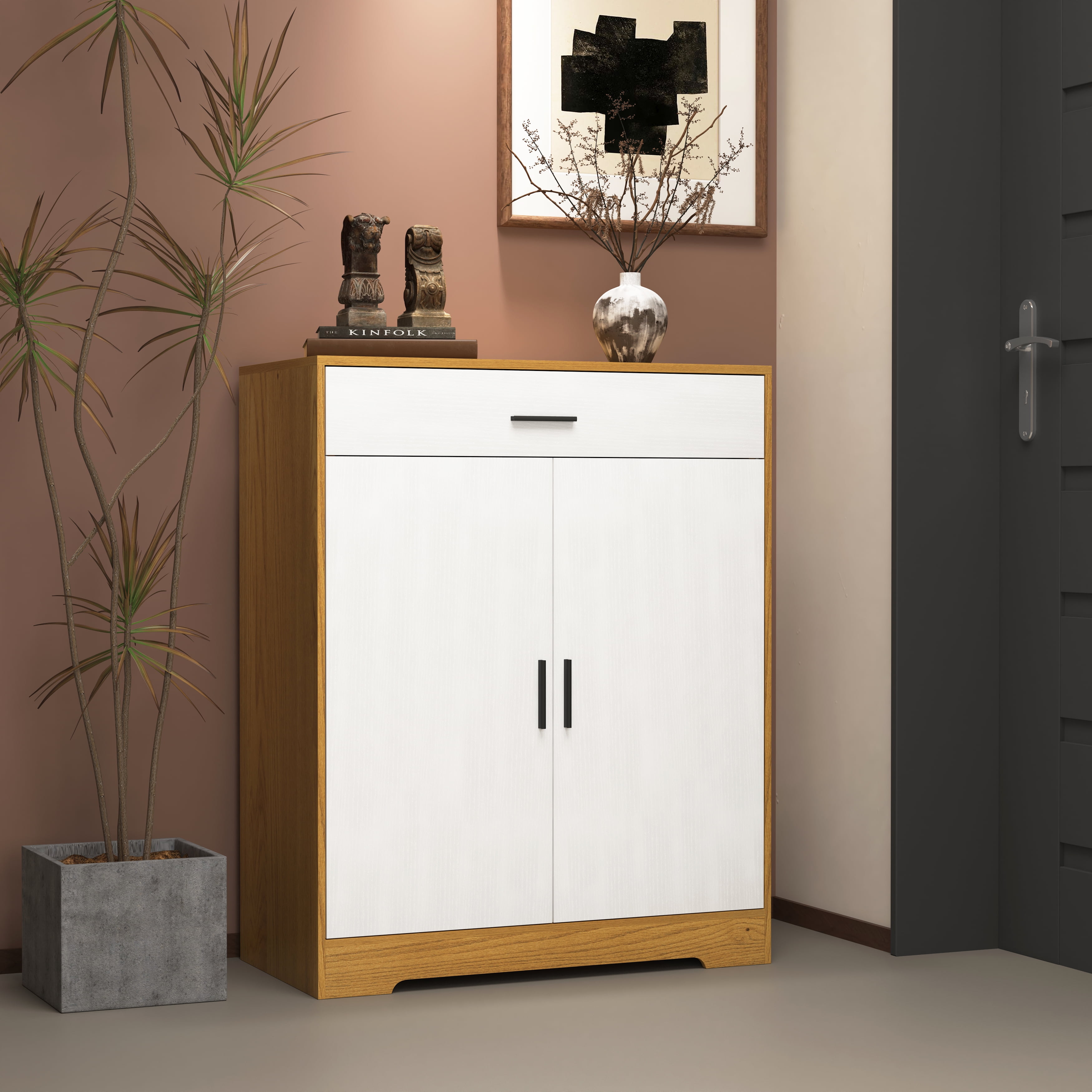 Large size Shoe Cabinet,Free Standing Tipping Bucket Shoe Rack ...