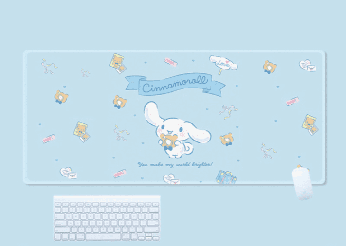 Large size mouse pad anti-slip desk pad cartoon Cinnamoroll laptop ...