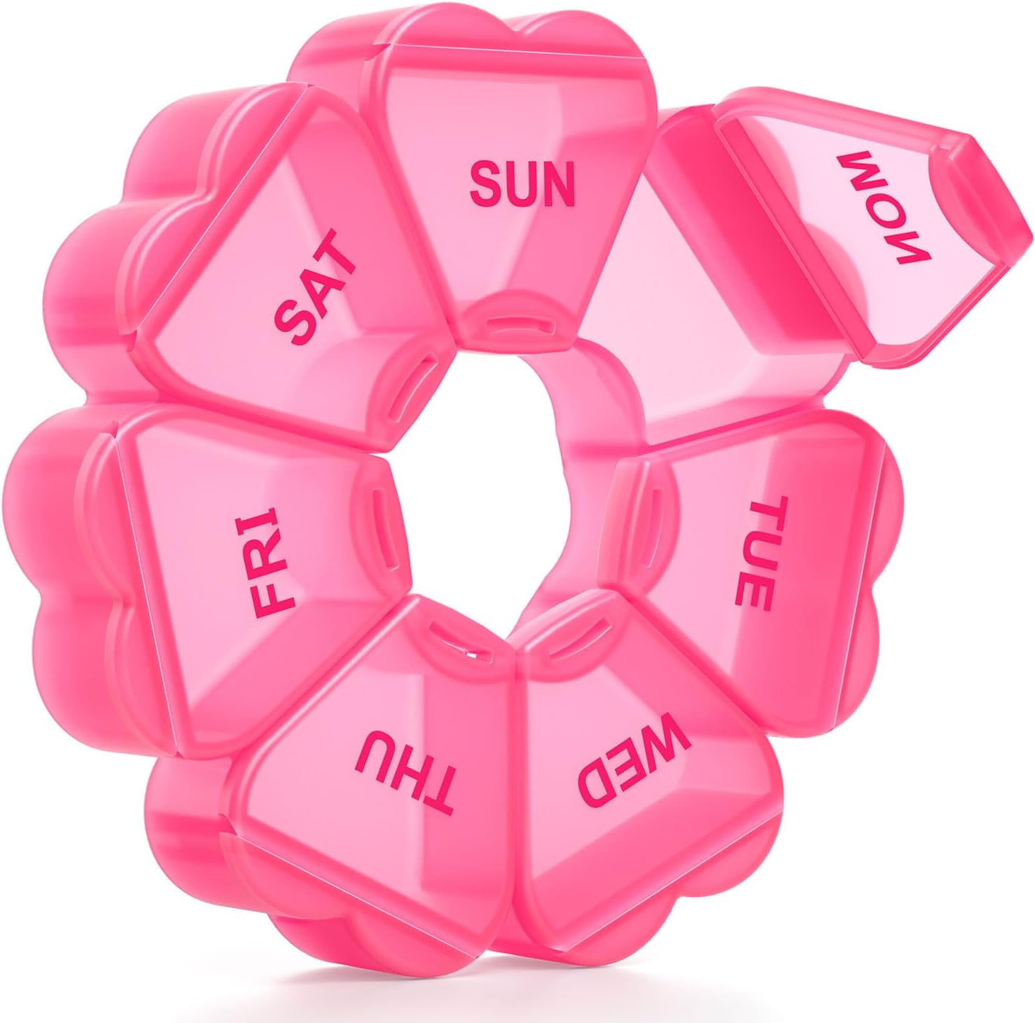 Large weekly pill organizer, pillbox 7 days, daily vitamin box large ...
