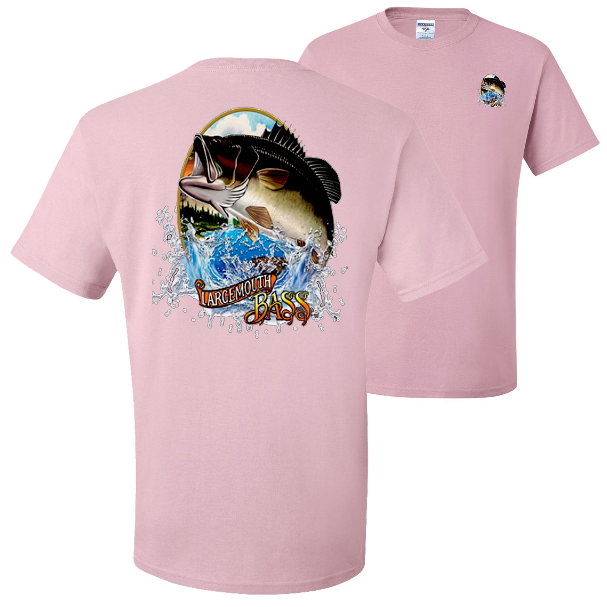 Largemouth Bass Fish Fishling Lovers FRONT AND BACK Mens T-shirts ...