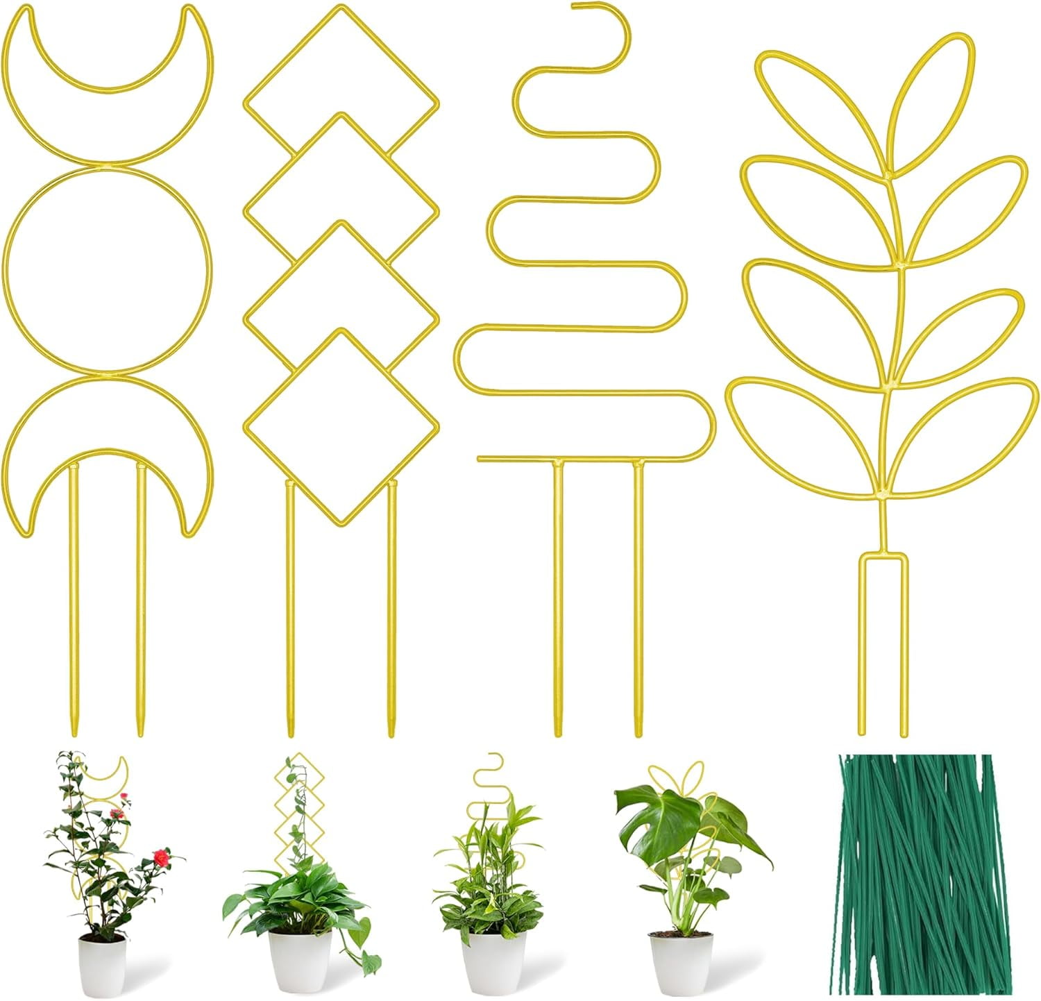 Larger 23inch Plant Trellis for Climbing Plants Indoor, Trellis for ...