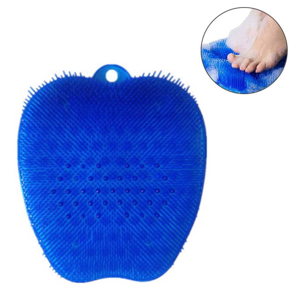 Larger Shower Foot Scrubber Mat with Non-Slip Suction Cups- Cleans ...
