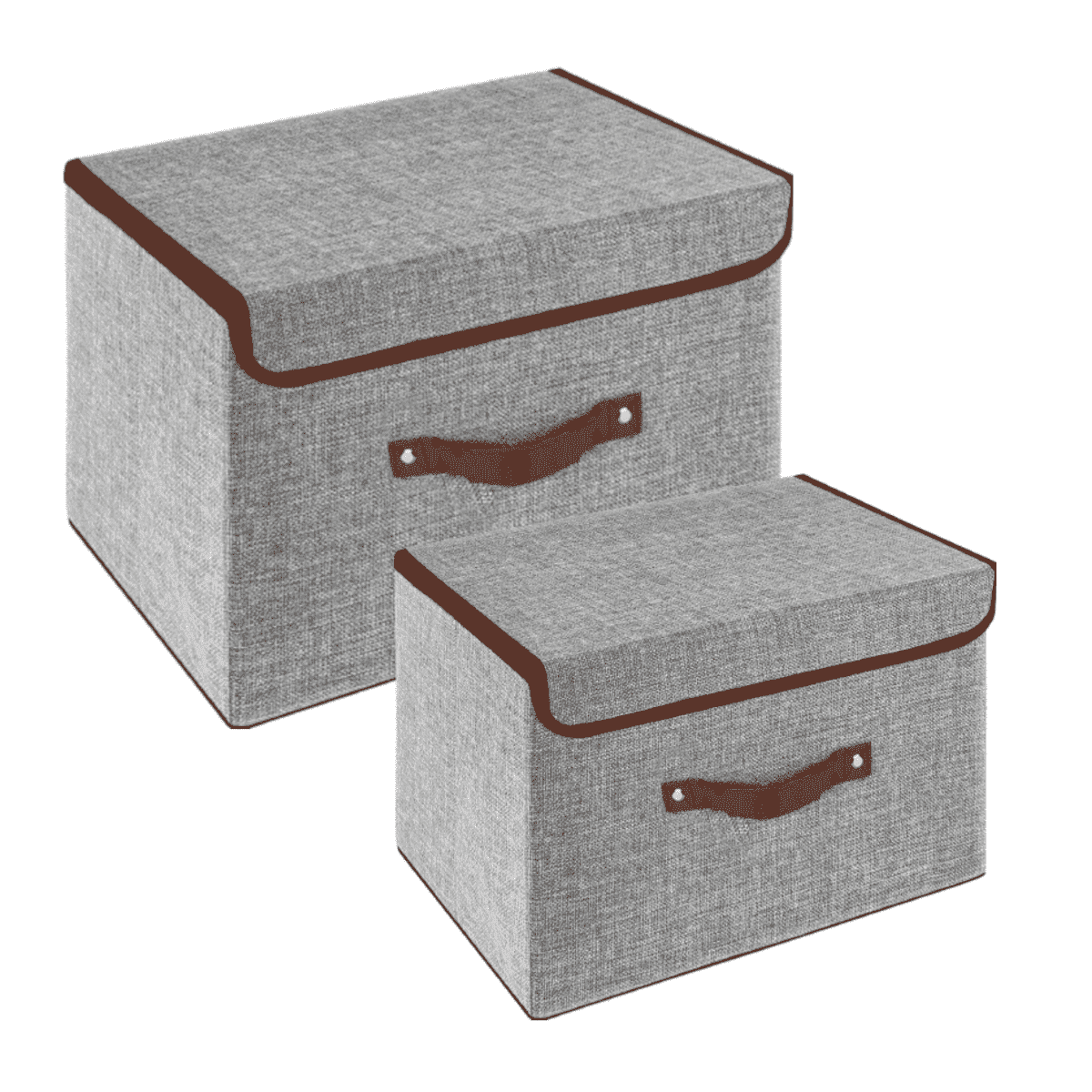 Larger Storage Cubes [2-Pack] Linen Fabric Foldable Collapsible Storage ...