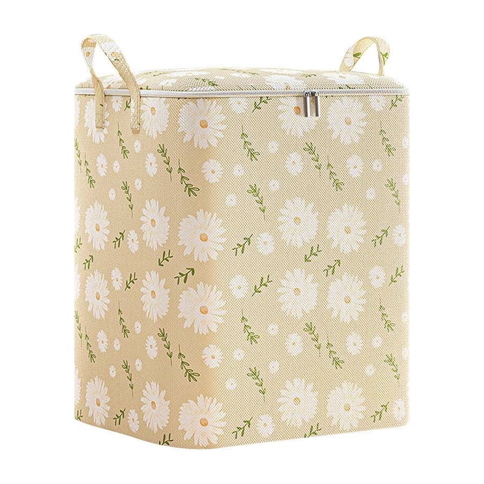 Larger Storage Cubes Linen Fabric Foldable Collapsible Storage Cube Bin ...