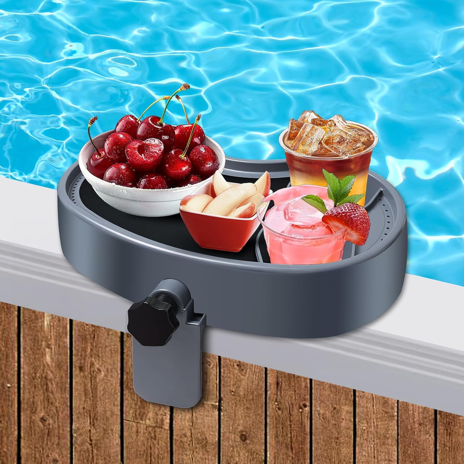 Larger Surface Adjustable Hot Tub Drink Holder, 15.8" × 7.9" Hot Tub ...