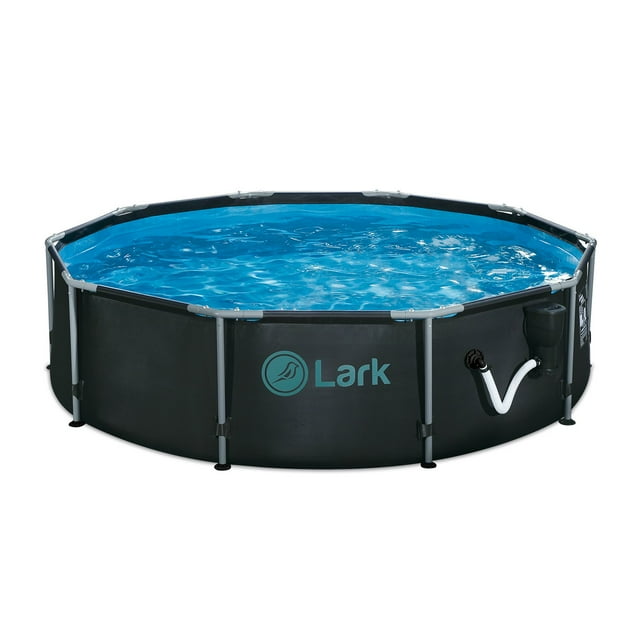 Lark 10' ft. x 30" inch Metal Frame Backyard Above Ground Swimming Pool ...