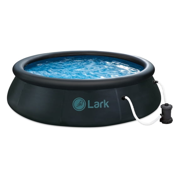 Lark 12' x 30" Easy Setup Inflatable Above Ground Pool with Ring Filter ...