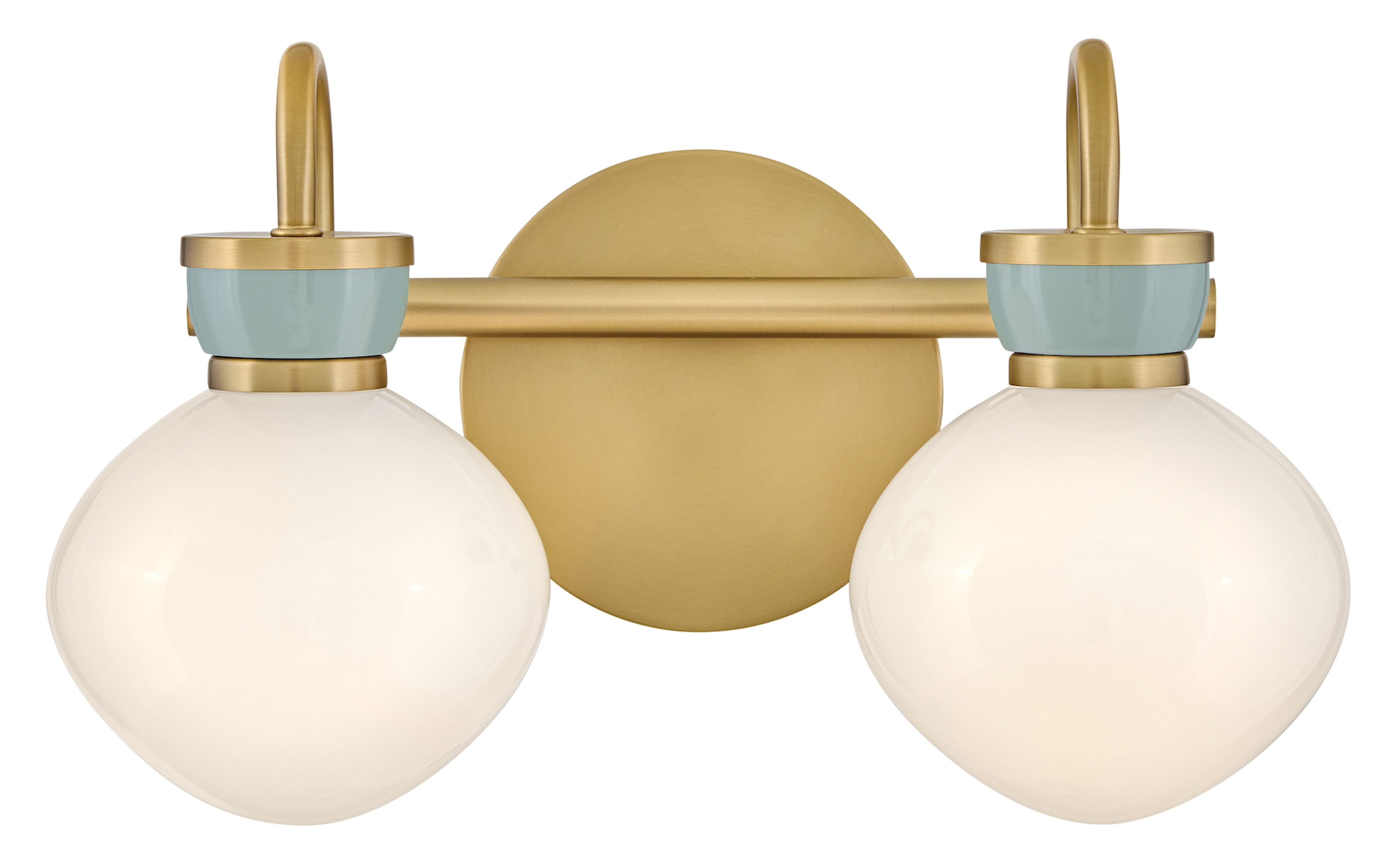 Lark 85592 Lucy 2 Light 16" Wide Vanity Light - Lacquered Brass ...