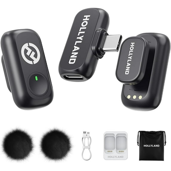 Lark A1 Wireless Microphone for iPhone 17/16/15 & Android, 48kHz/24-bit ...