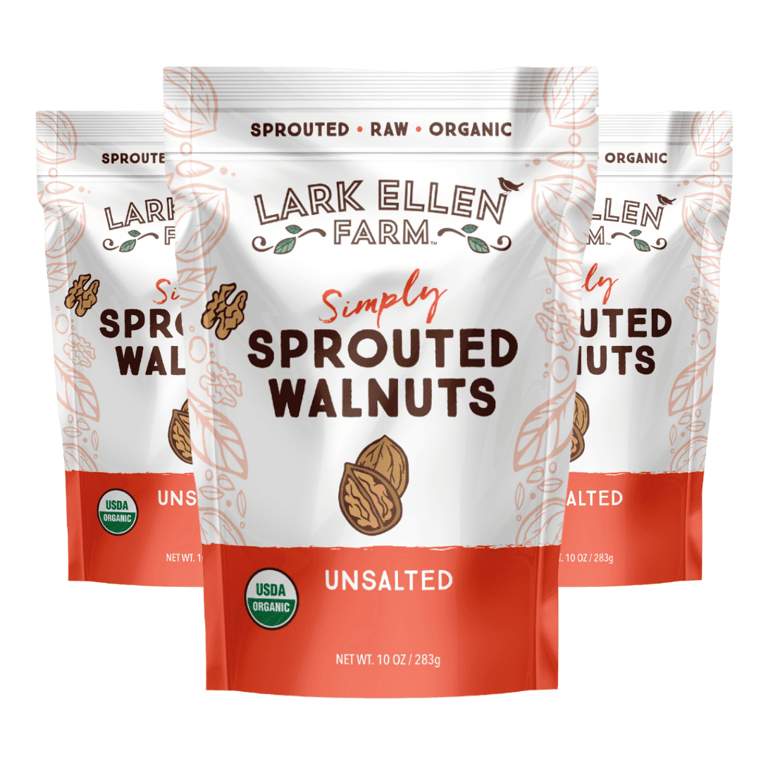 Lark Ellen Farm Organic Walnuts Raw Unsalted Sprouted Walnuts ...