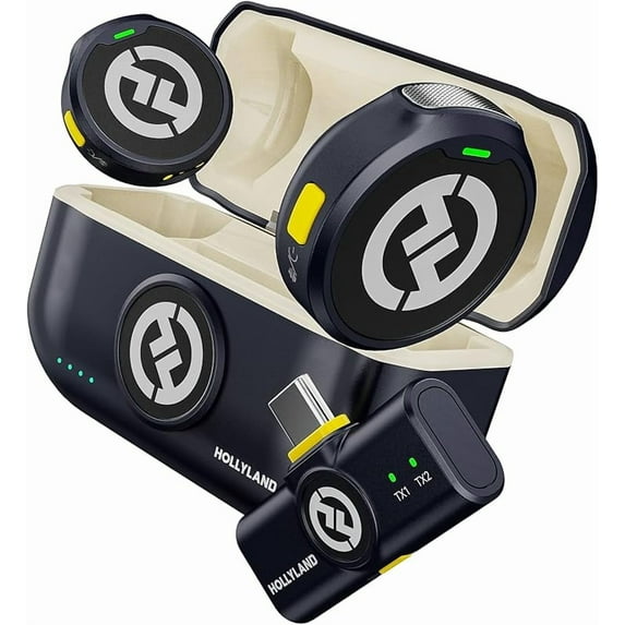 Lark M2 Wireless Microphone for iPhone/Camera/Android/PC, 48kHz/24-bit High Fidelity Audio, 300m ...