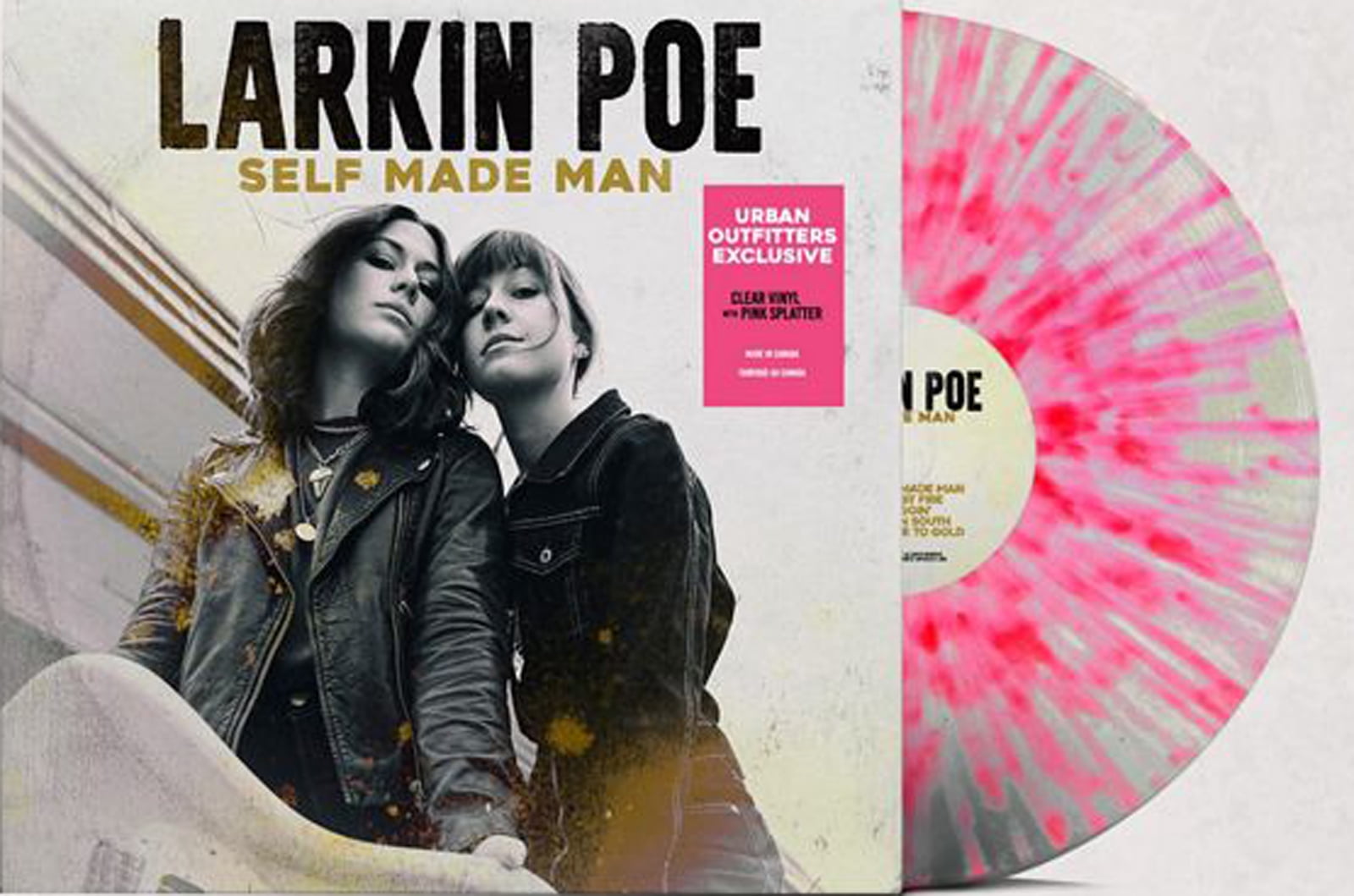 Larkin Poe - Self Made Man (Exclusive Clear with Pink Splatter Vinyl ...