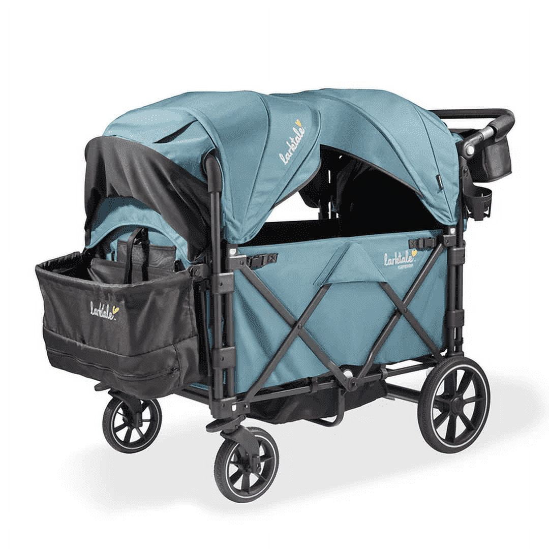 Larktale Caravan Quad Foldable Stroller Wagon for Kids & Babies, Blue ...