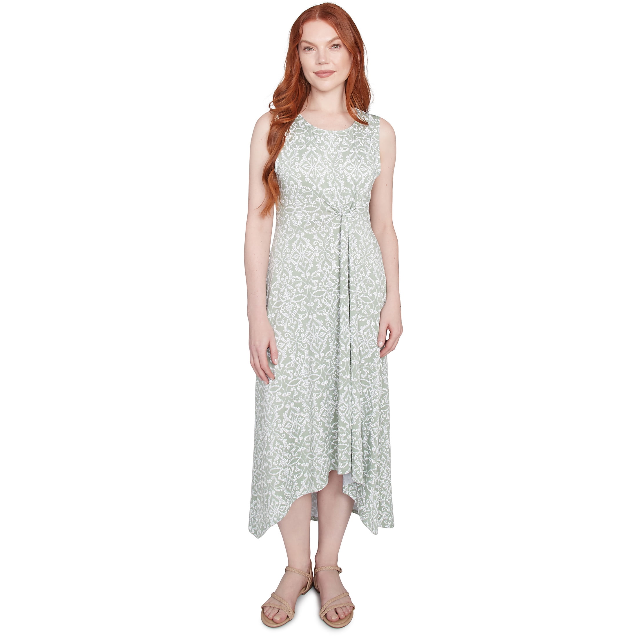 Larky Lark Womens Etched Medallion Puff Print High Low Dress - Walmart.com