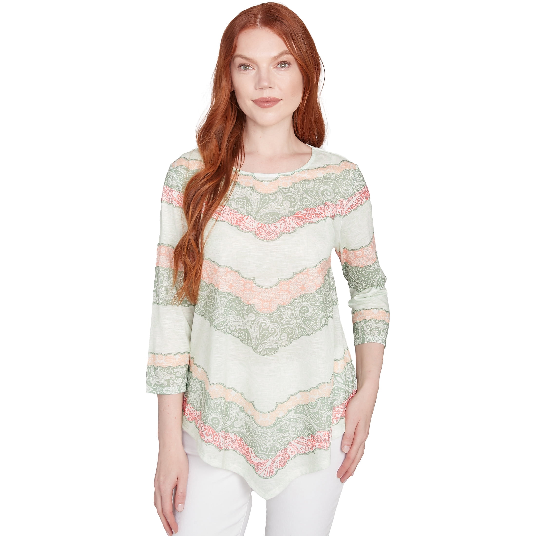 Larky Lark Womens Lace Chevron Sublimation Jersey Top - Walmart.com
