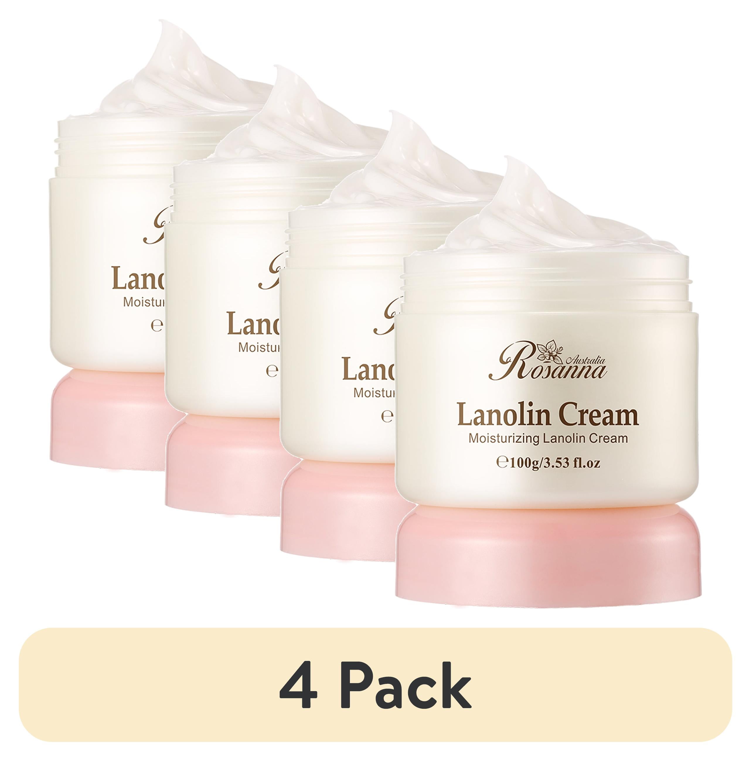 (4 pack) Larosanna Lanolin Cream, Australian Natural Lanolin Cream for ...
