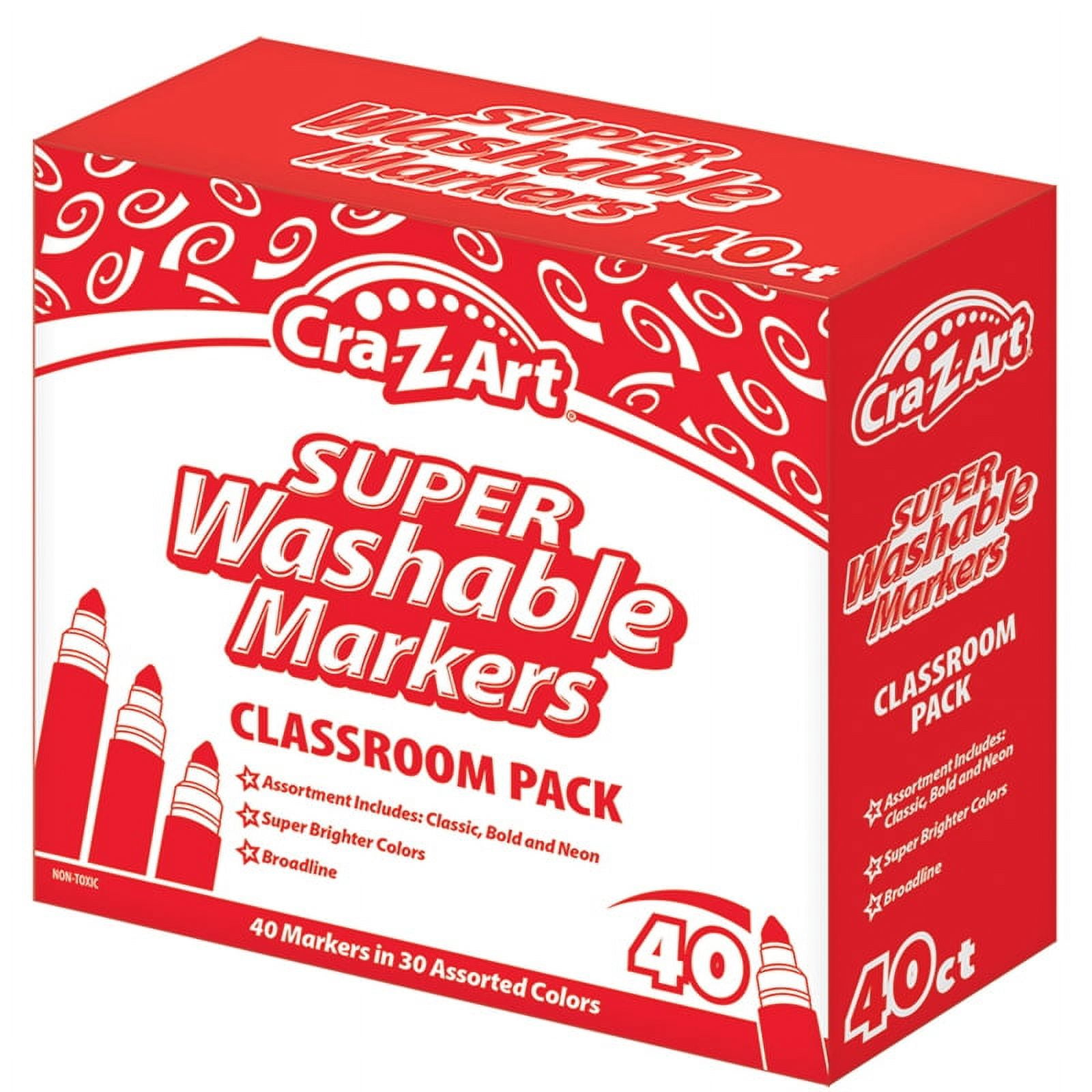 Larose Industries, Llc Washable Fineline Markers, Fine Bullet Tip ...