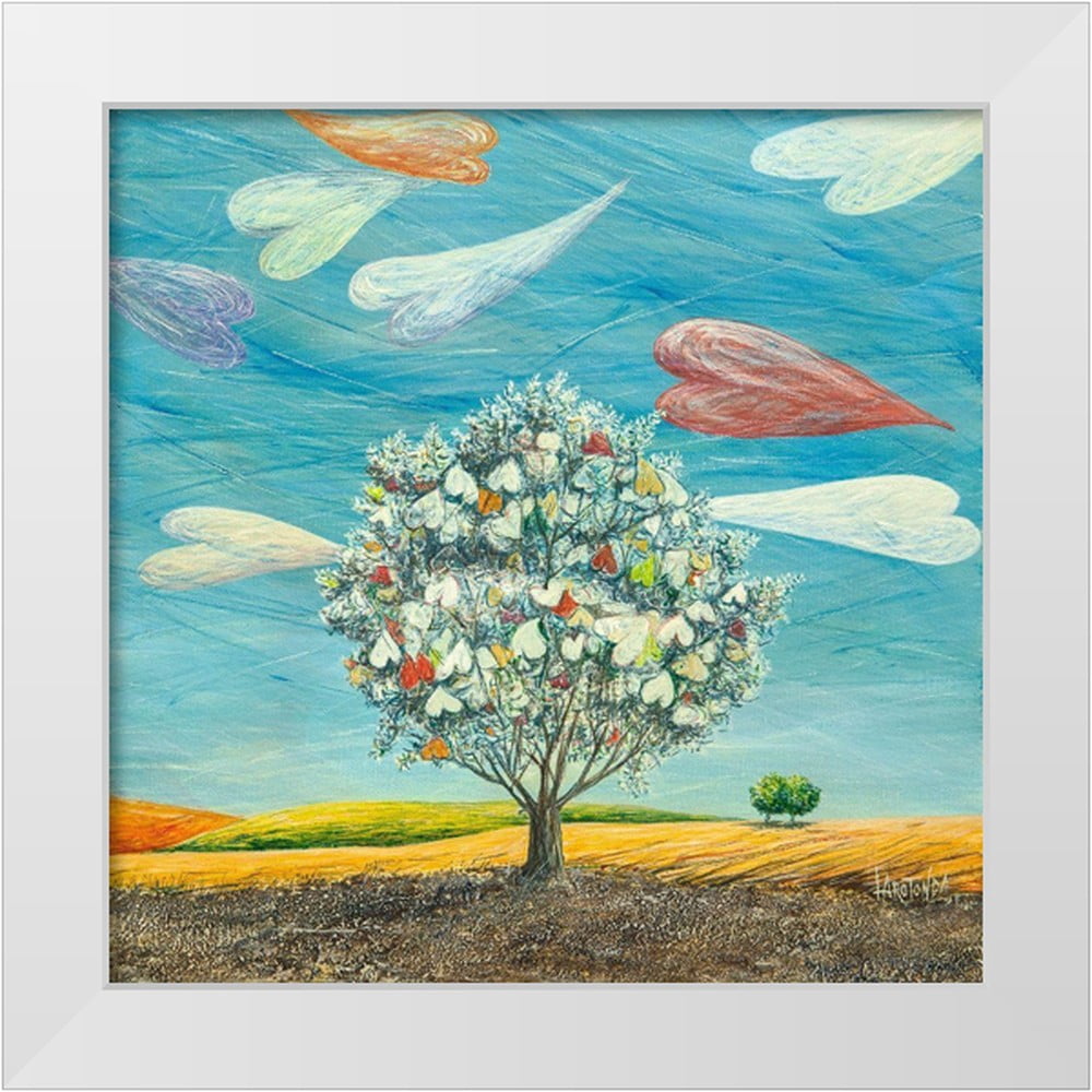 Larotonda, Donato 26x26 White Modern Wood Framed Museum Art Print ...