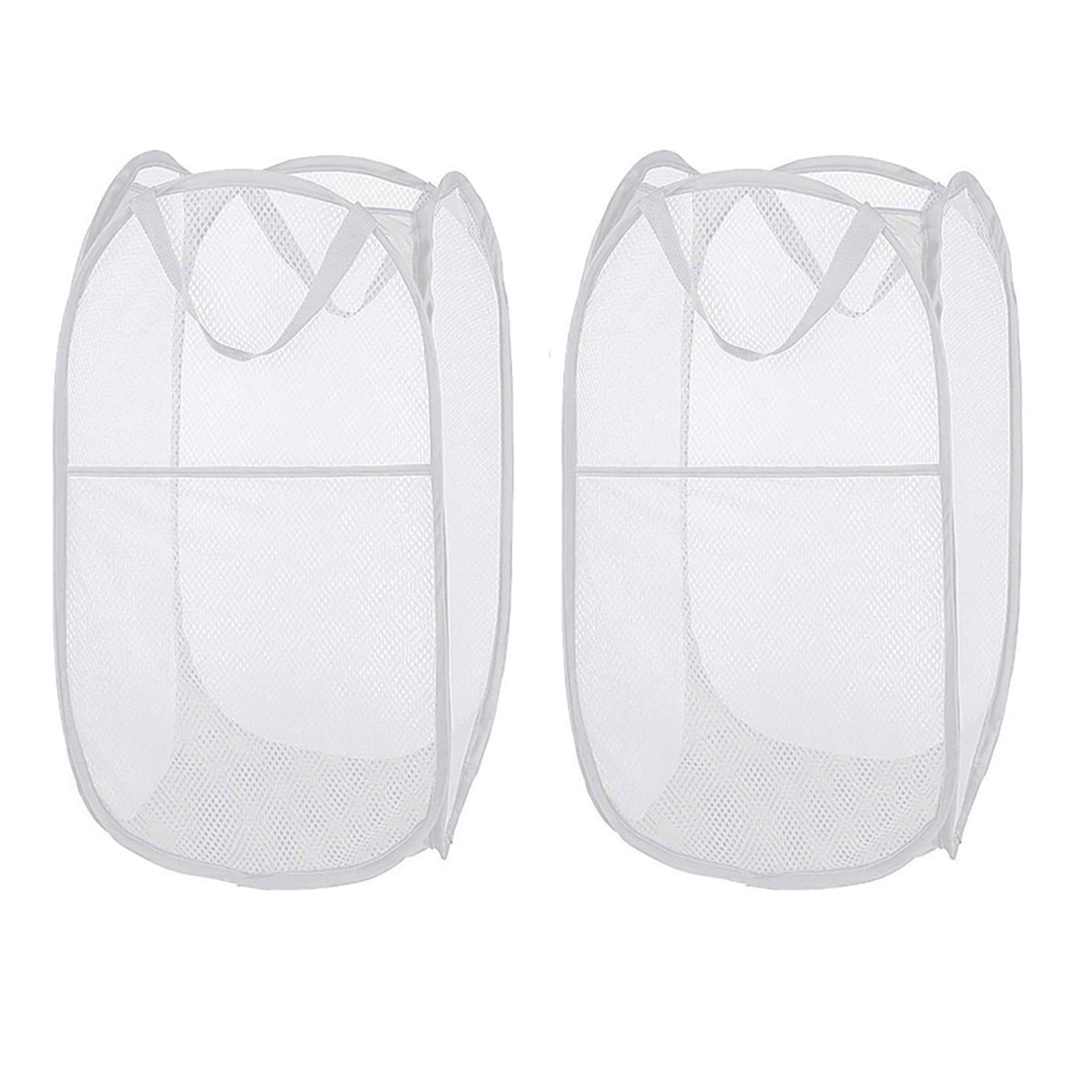 Larpur 2 Packs Portable, Folding 75L Mesh Laundry Basket, Popup ...