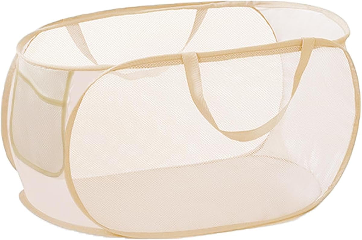 Larpur 72L High-density Mesh Ployster Horizontal Popup Laundry Hamper ...