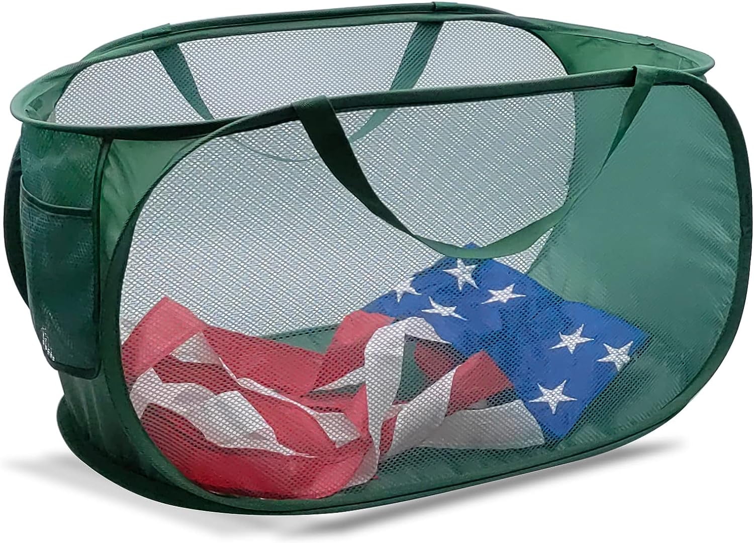 Larpur 72L Mesh Popup Laundry Hamper, Collapsible Laundry Basket, Dirty ...