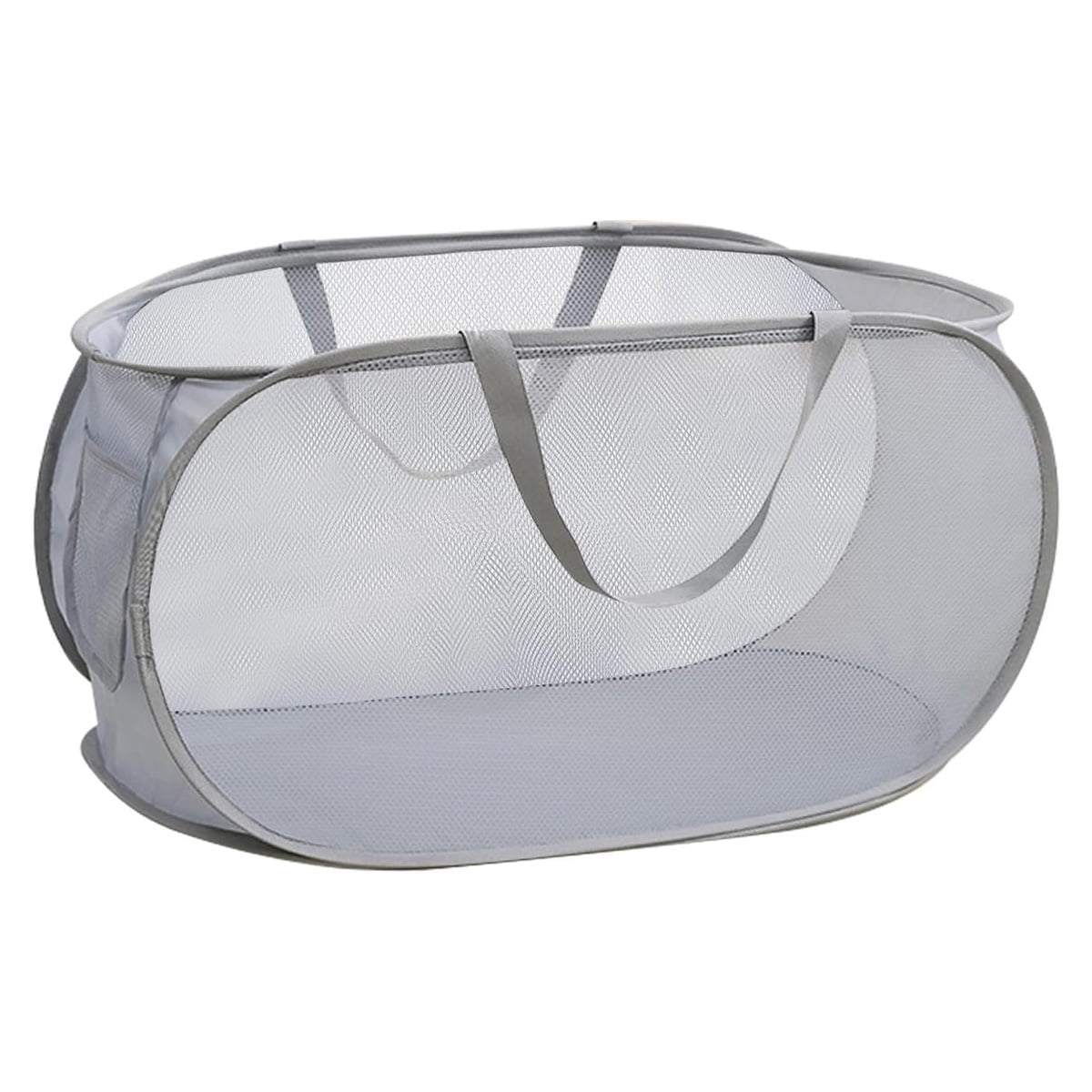 Larpur Mesh Pop Up Laundry Hamper,Collapsible Laundry Basket Clothes ...