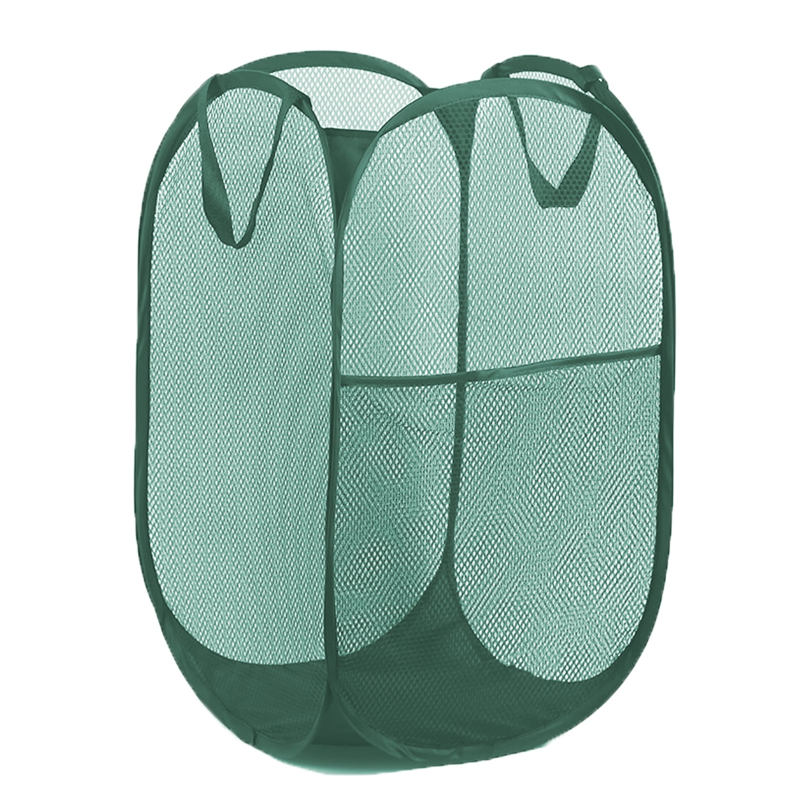 Larpur Mesh Pop Up Laundry Hamper with Side Pocket,Collapsible Laundry ...