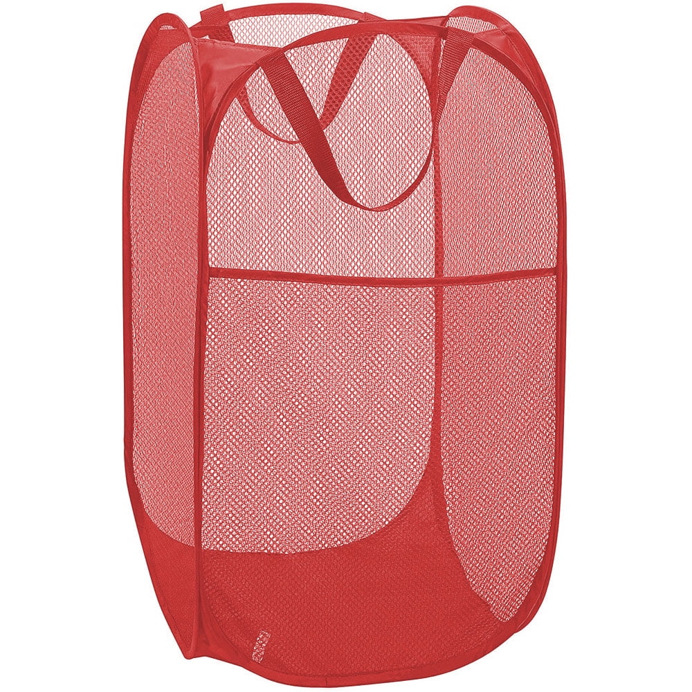 Larpur Portable Pop-Up Laundry Hamper, 75L Collapsible Mesh Clothes ...