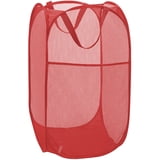 Larpur Portable Pop-Up Laundry Hamper, 75L Collapsible Mesh Clothes ...