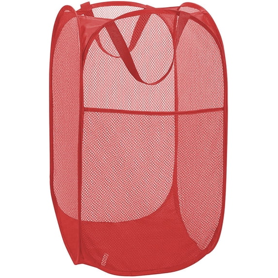 Larpur Portable Pop-Up Laundry Hamper, 75L Collapsible Mesh Clothes ...