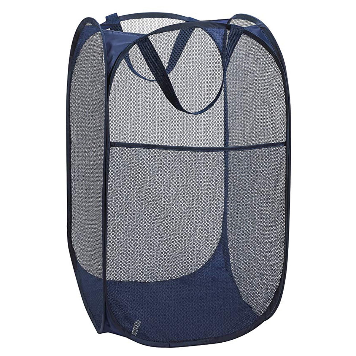 Larpur Pop up Laundry Hamper, Collapsible Mesh Clothes Basket Foldable ...