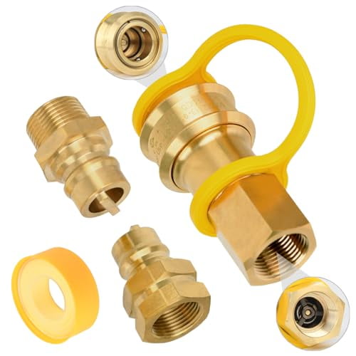 Larrik Quick Connect Disconnect 3/4" Fittings with Male and Female 3/4 ...
