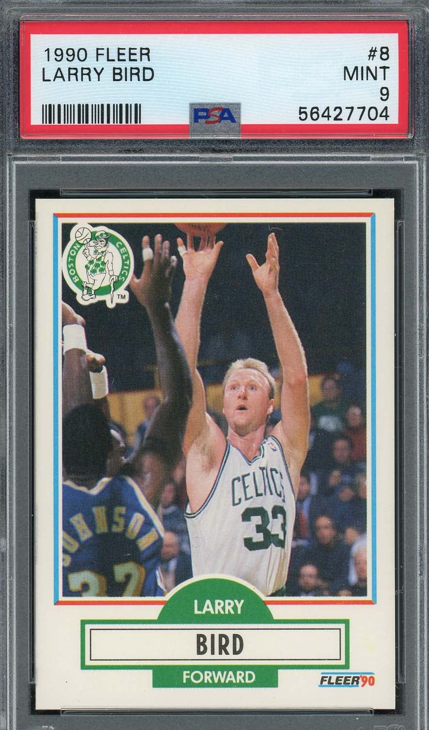 Larry Bird 1990 Fleer Basketball Card #8 Graded PSA 9 - Walmart.com