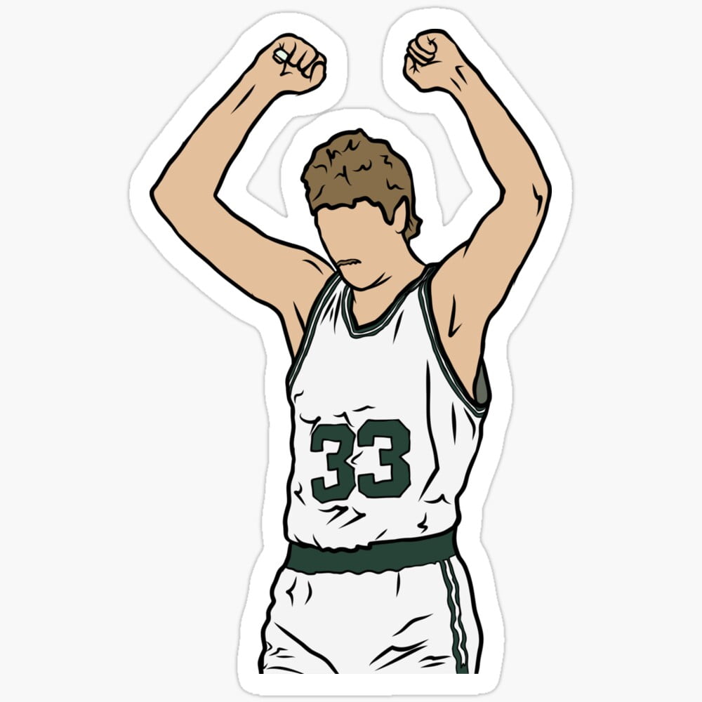 Larry Bird Celebration Sticker Phone Decal Water Bottle Stickers Car ...