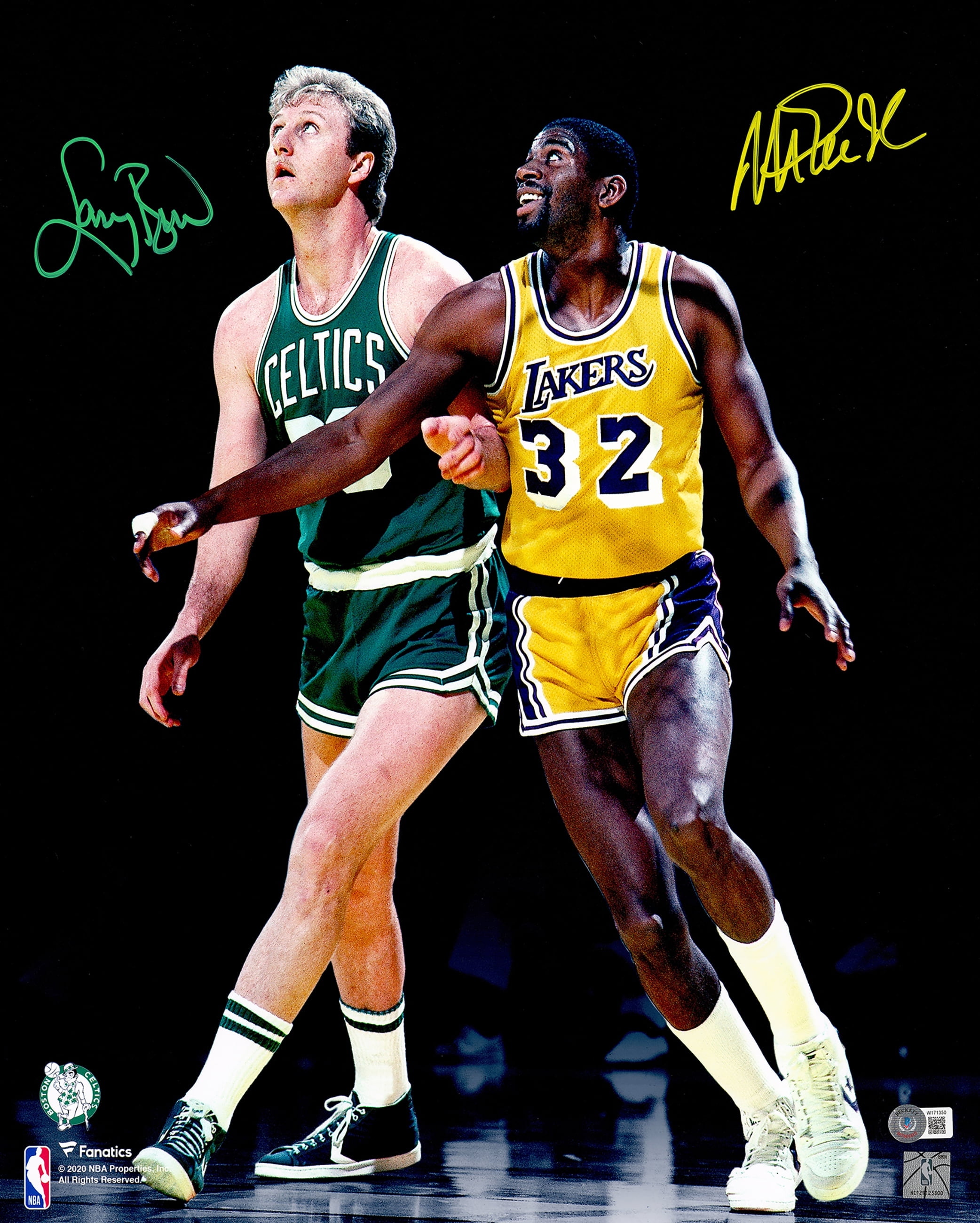 Larry Bird & Magic Johnson Autographed 16x20 Photo Beckett BAS Witness 232714 - Walmart.com
