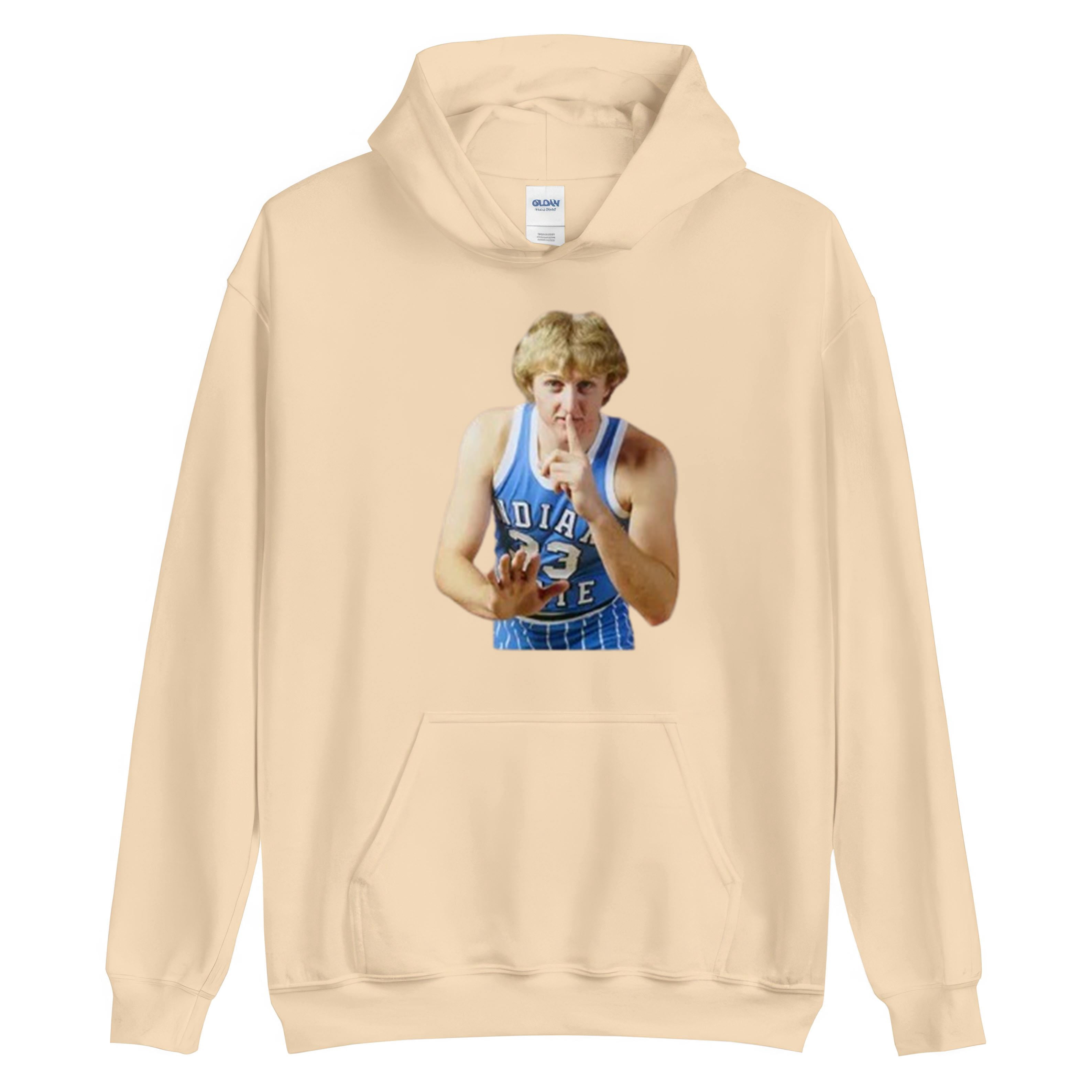 Larry Bird Retro 1977 Indiana State Boston Basketball Fan Hoodie ...