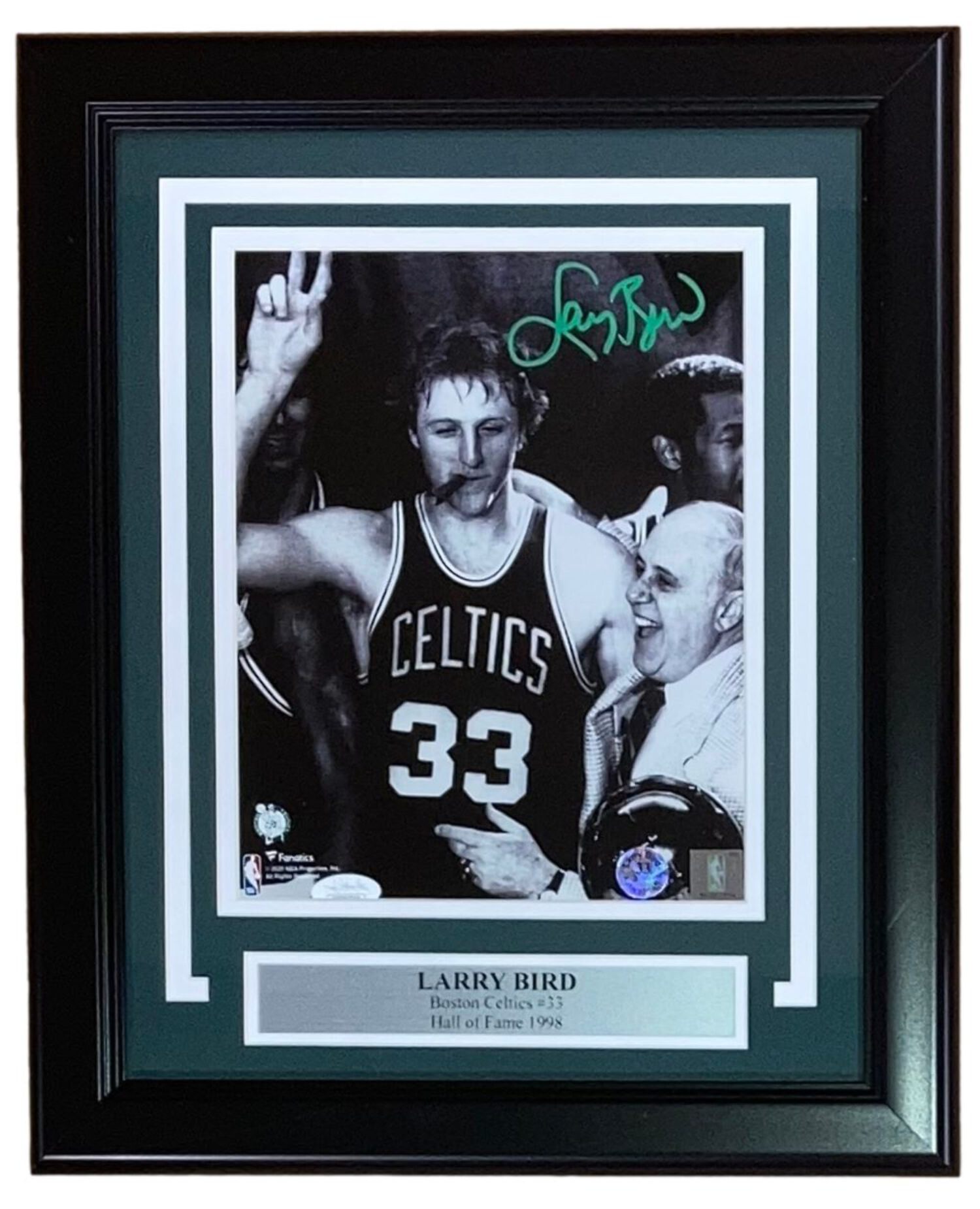 Larry Bird Signed Framed 8x10 Boston Celtics Photo w/ Red Auerbach Bird+JSA ITP - Walmart.com