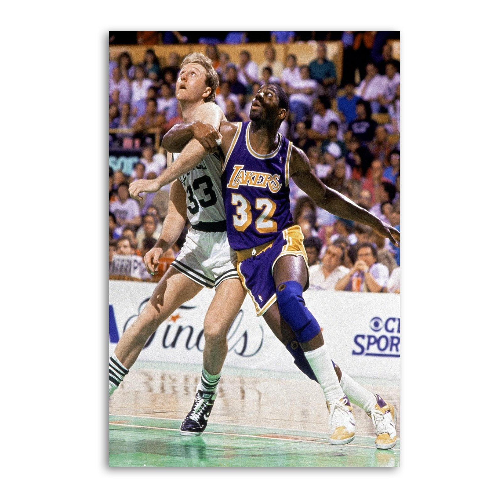 Larry Bird Vs. Magic Johnson Poster Cool Artworks Painting Wall Art ...