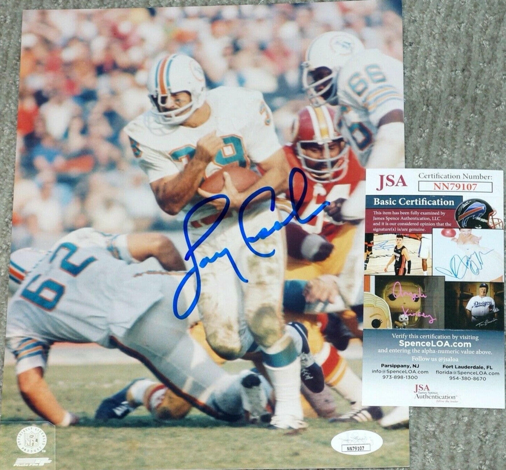 Larry Csonka autographed Miami Dolphins 8x10 photo JSA - Walmart.com