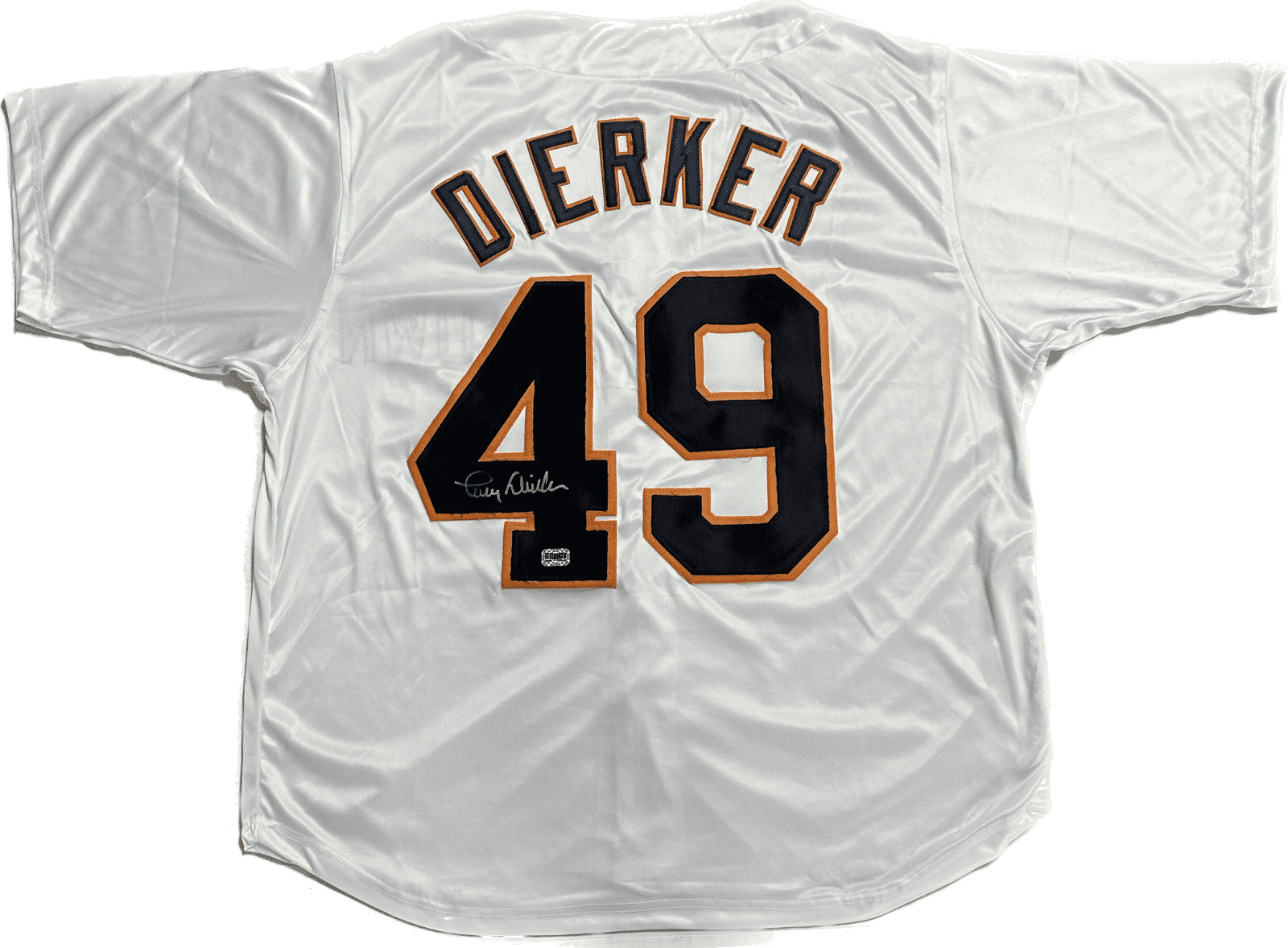 Larry Dierker Signed Autographed White Jersey FSG Authenticated ...