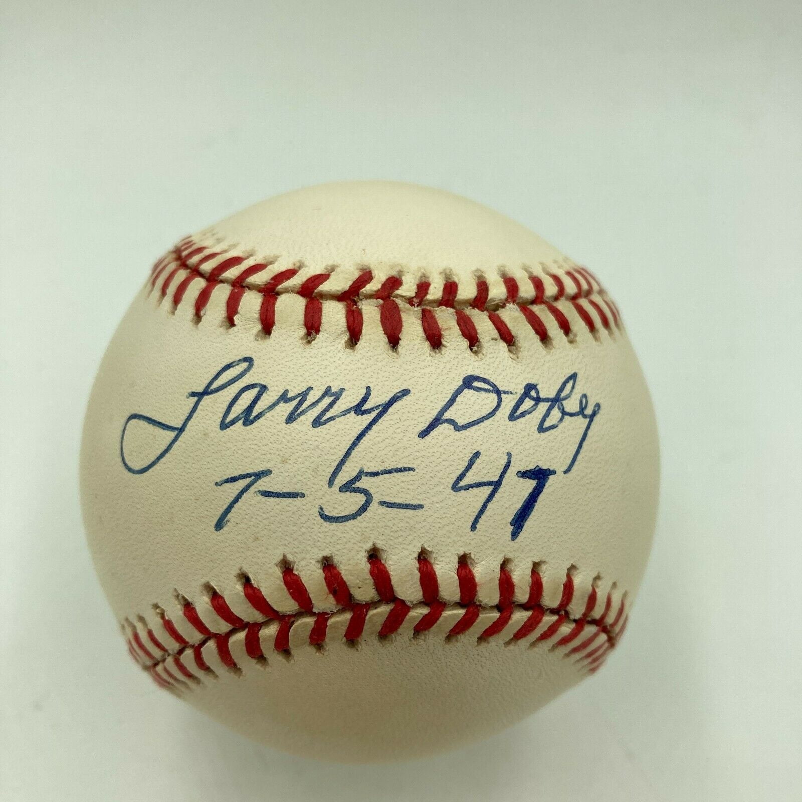 Larry Doby 7-5-1947 Broke Color Barrier Signed Jackie Robinson Day Baseball JSA - Walmart.com