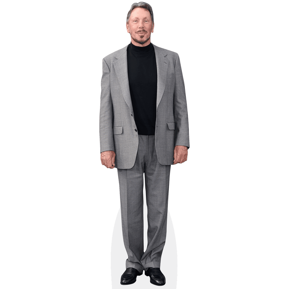 Larry Ellison (Grey Suit) Mini Size Cutout. Standee. - Walmart.com