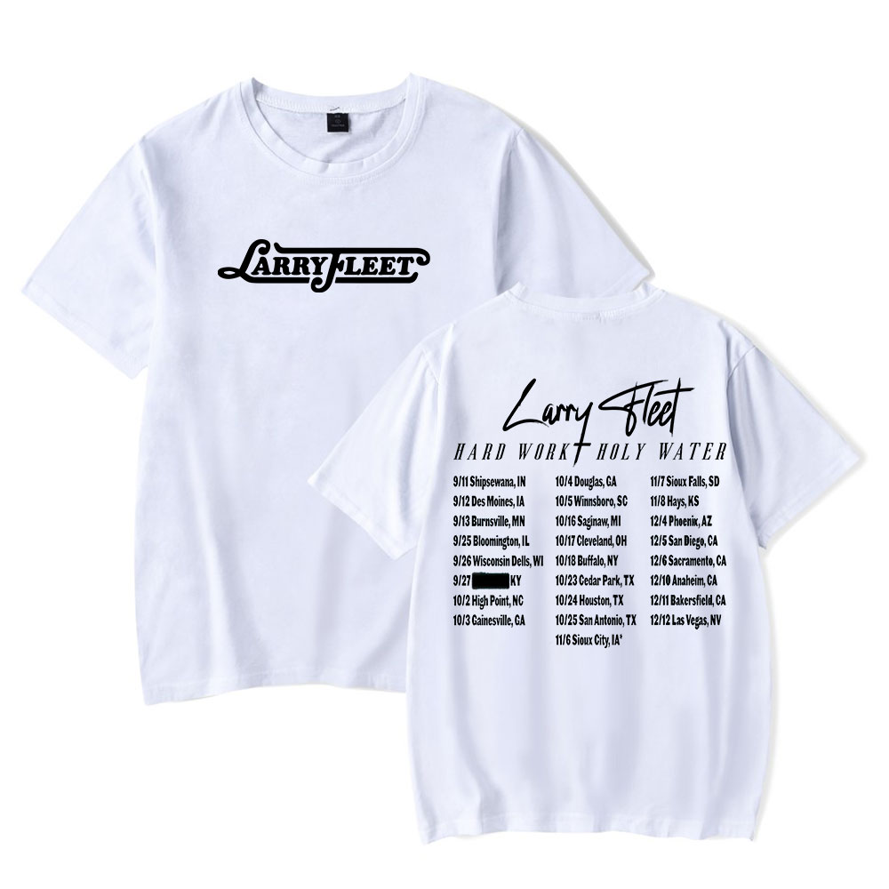 Larry Fleet Hard Work And Holy Water Tour Merch T-shirts Women Men ...