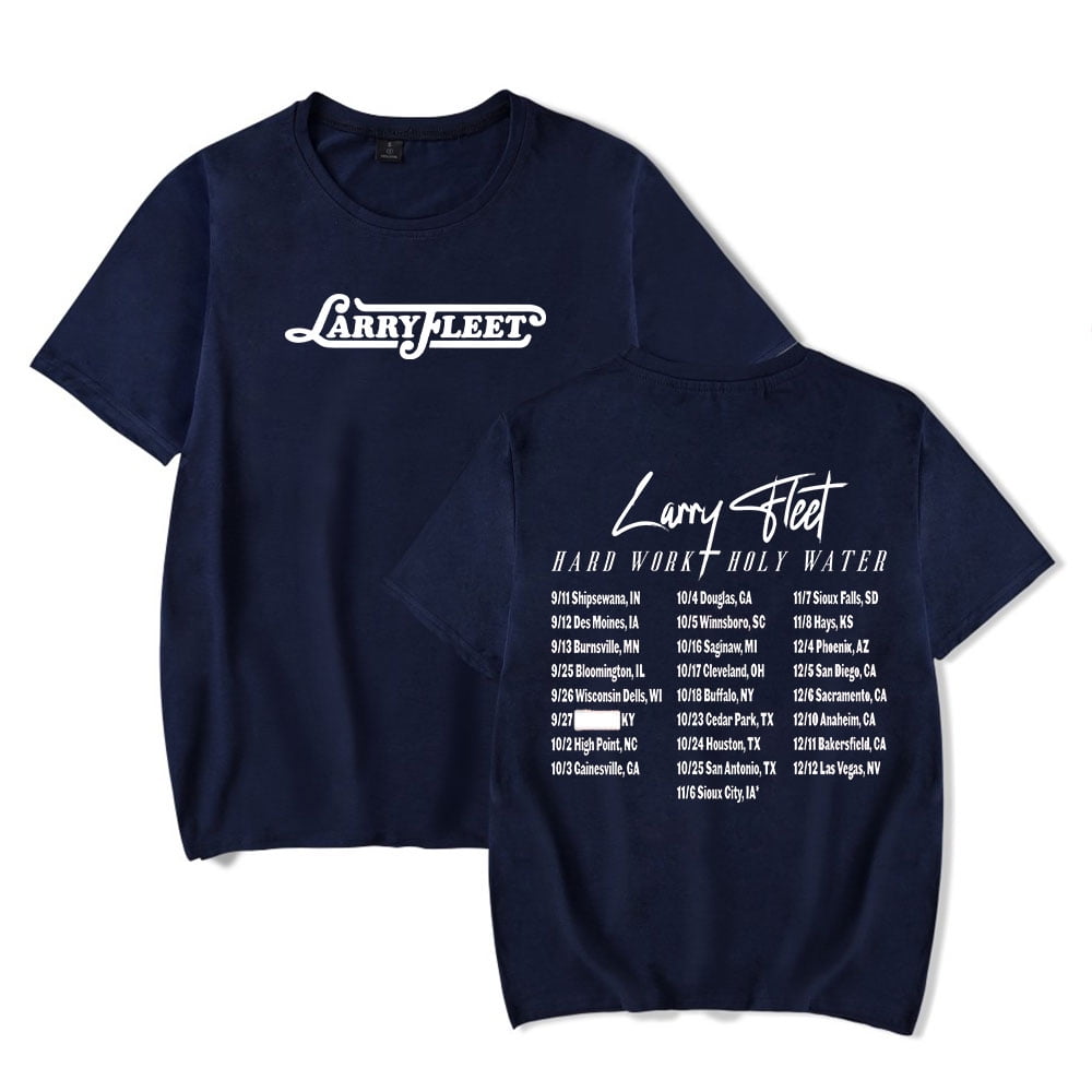 Larry Fleet Hard Work And Holy Water Tour Merch T-shirts Women Men ...
