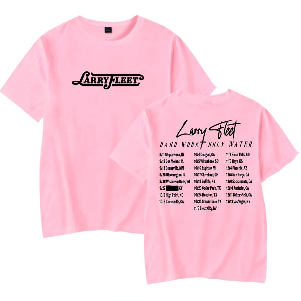 Larry Fleet Hard Work And Holy Water Tour Merch T-shirts Women Men ...