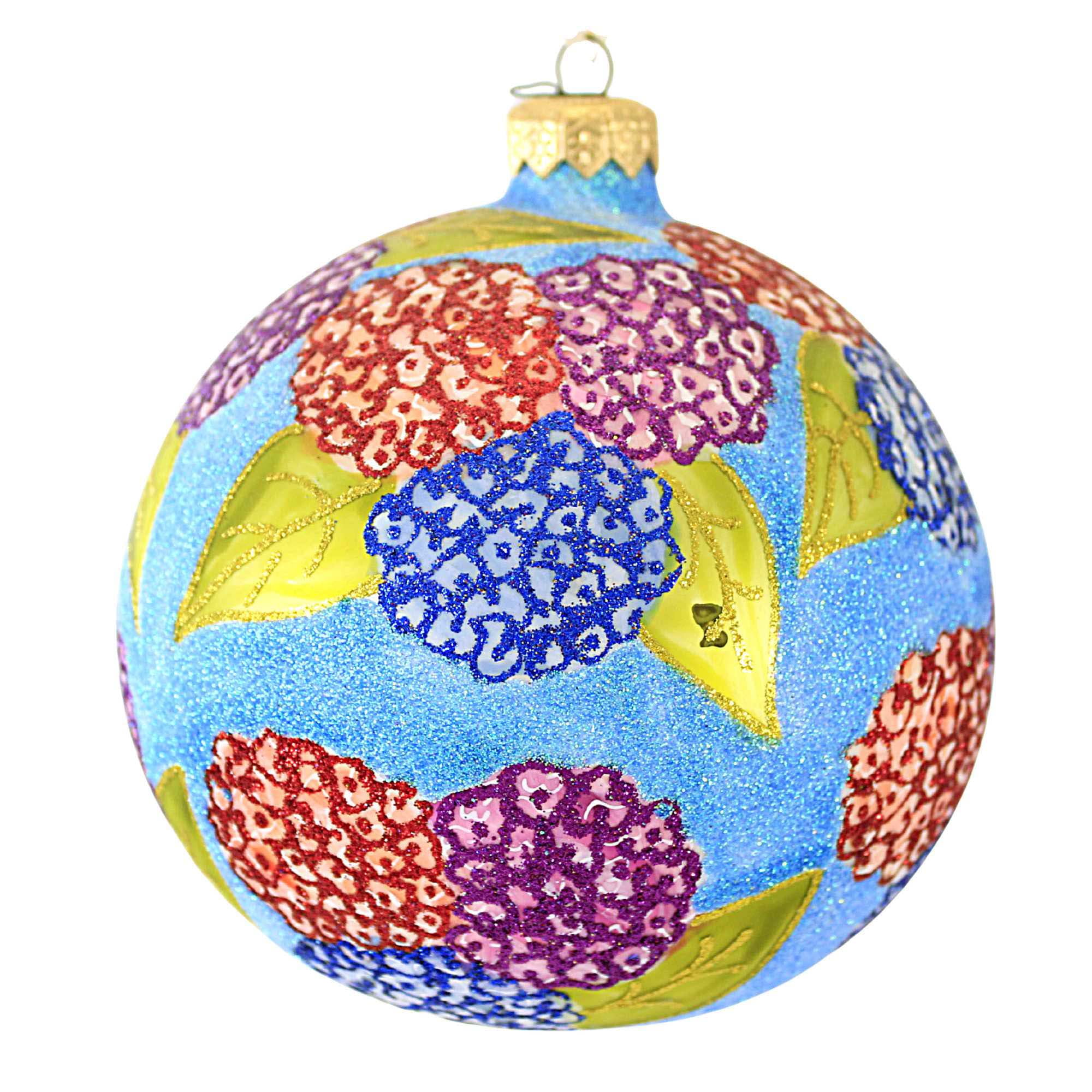 Larry Fraga Designs Hydrangea - 1 Ornament 5.25 Inch, Glass - Ornament ...