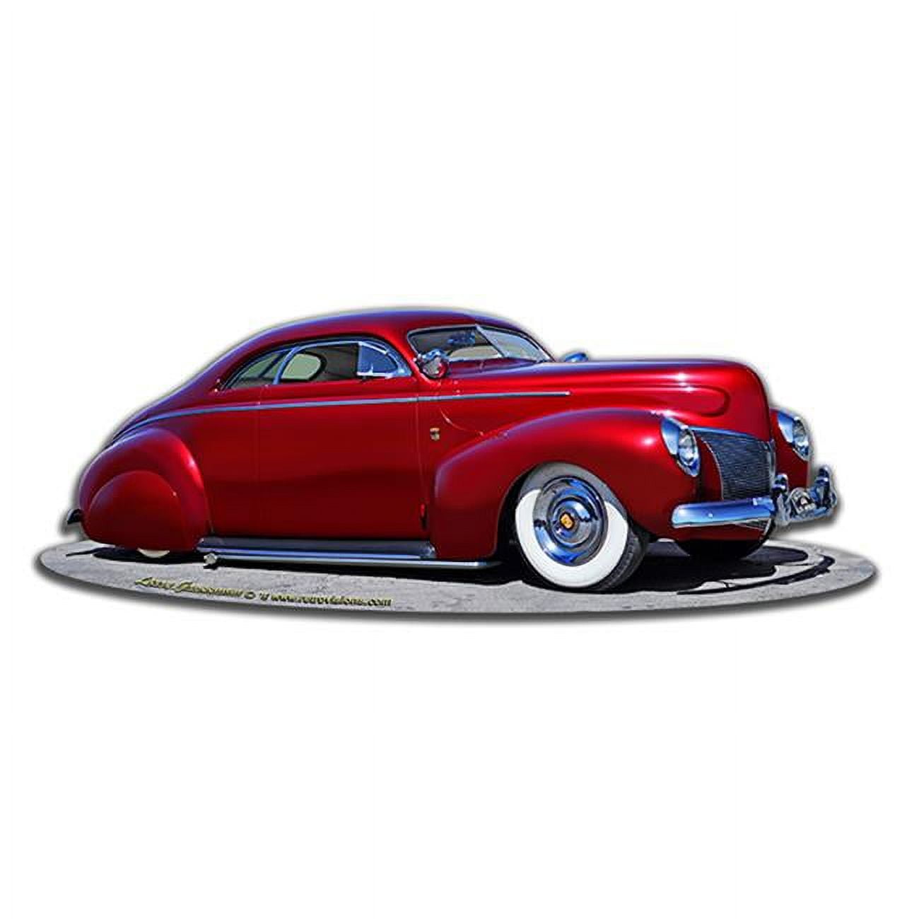 Larry Grossman LGB250 18 x 7 in. 1939 Merc Kustom Custom Shape Sign ...