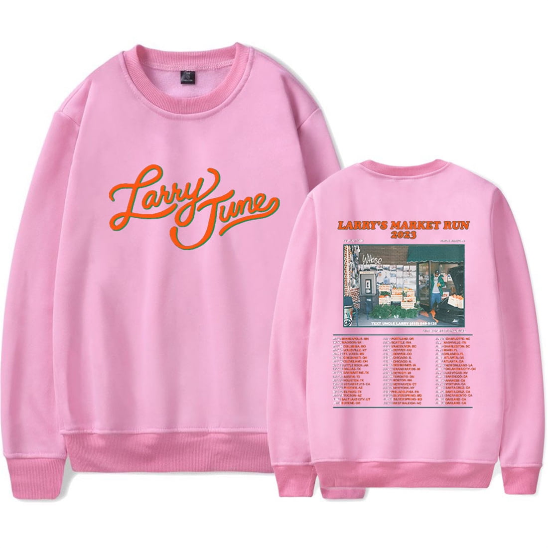 Larry June Larry's Market Run 2023 Crewneck Hip Hop Sweatshirt Harajuku ...