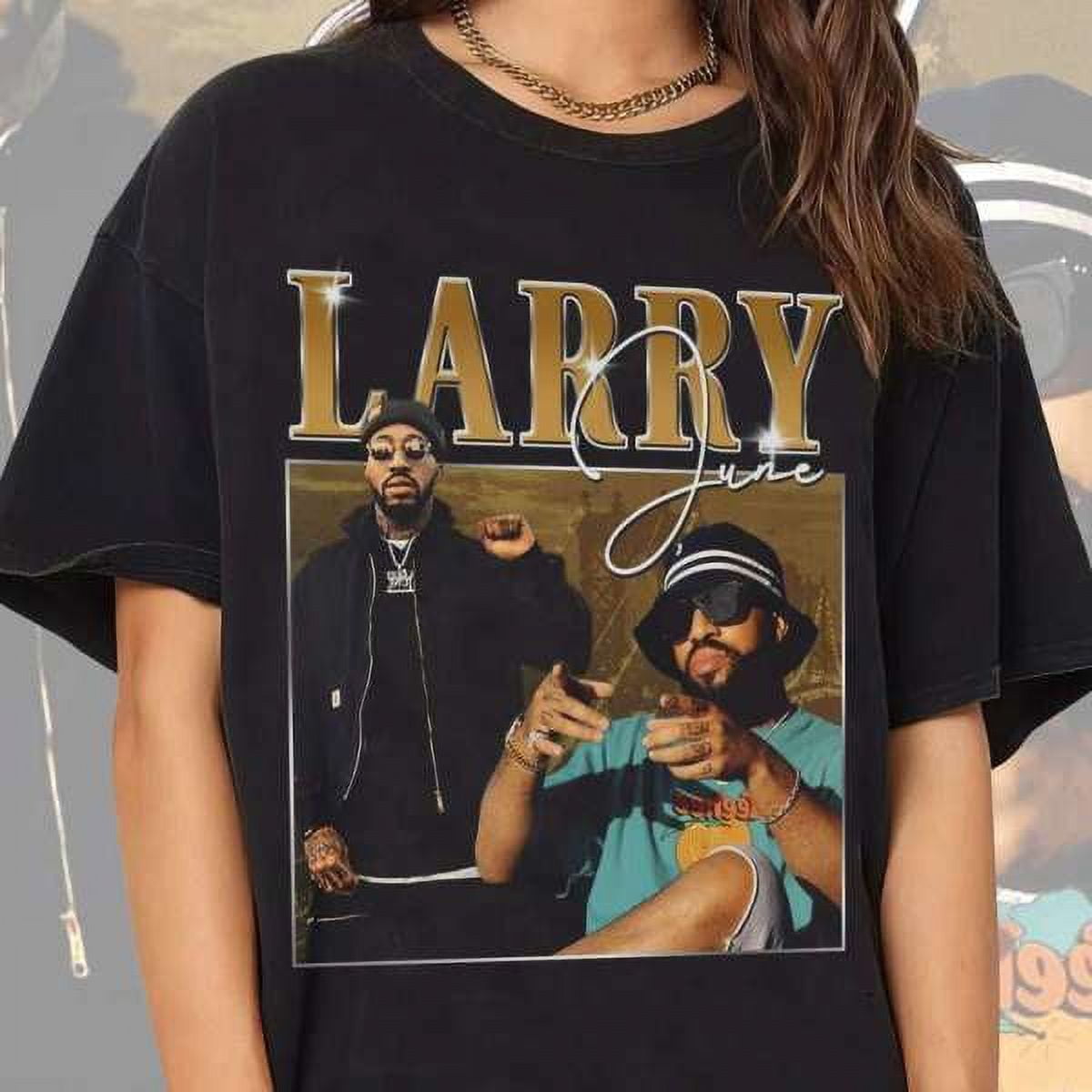 Larry June Shirt Rapper Rap Hip Hop - Walmart.com